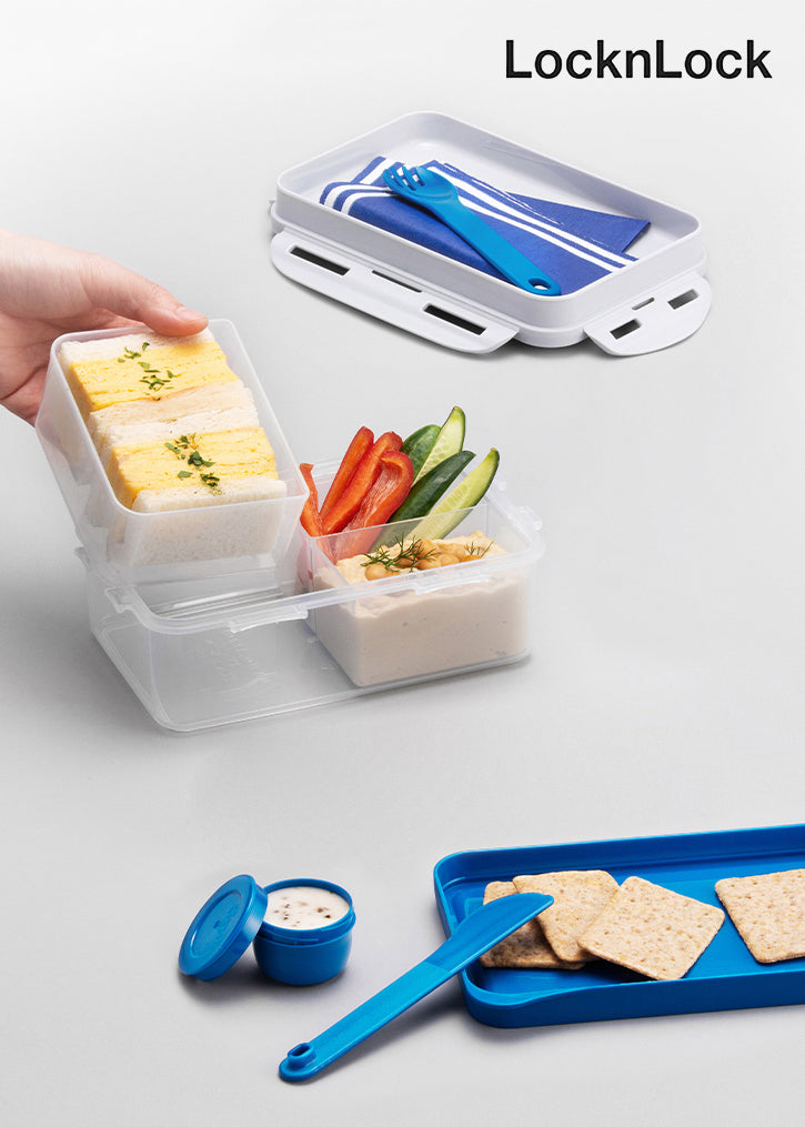 [Lock & Lock] Korean 3-Compartment To-Go Lunchbox – Gochujar Global